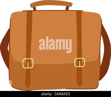 trendy messenger bag cartoon vector illustration Stock Vector Image ...