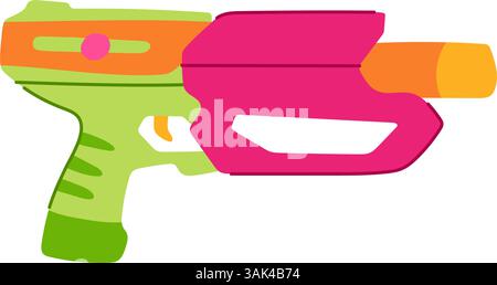 dart nerf gun toy cartoon vector illustration Stock Vector Image & Art ...