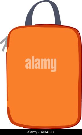 travel packing cube cartoon vector illustration Stock Vector Image ...