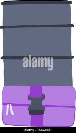 efficient packing cube cartoon vector illustration Stock Vector Image ...