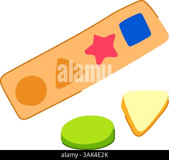 motor shape sorter cartoon vector illustration Stock Vector Image & Art ...