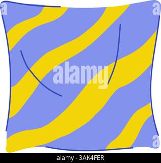 accent throw pillows cartoon vector illustration Stock Vector Image ...
