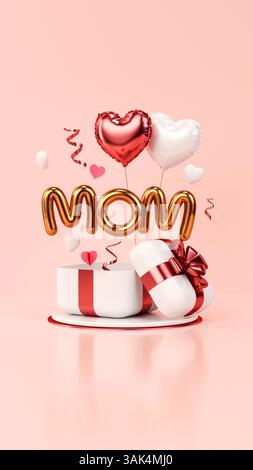 Mother's day greeting flyer. Modern greeting digital postcard ...