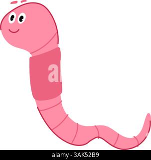 comedy worm cartoon cartoon vector illustration Stock Vector Image ...