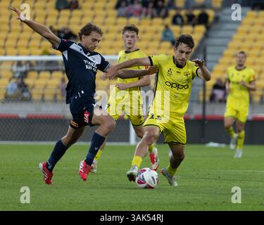 Wellington, New Zealand. 12th Apr, 2025. Wellington's Corban Piper ...