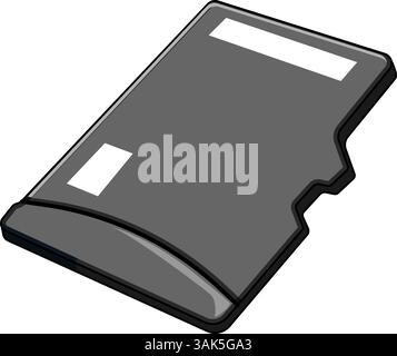 adapter microsd card cartoon vector illustration Stock Vector Image ...