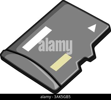 class microsd card cartoon vector illustration Stock Vector Image & Art ...
