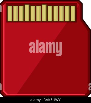 class microsd card cartoon vector illustration Stock Vector Image & Art ...