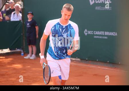 Monza, Italy. 12th Apr, 2025. Jan Choinski during 2025 Monza ATP ...