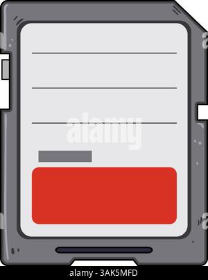 format sd card cartoon vector illustration Stock Vector Image & Art - Alamy