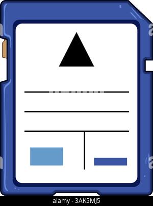 class sd card cartoon vector illustration Stock Vector Image & Art - Alamy