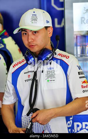 IWASA Ayumu (jpn), Red Bull Racing RB21, portrait during the 2025 ...