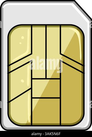 plan sim card cartoon vector illustration Stock Vector Image & Art - Alamy
