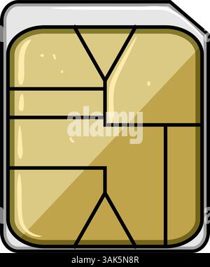 plan sim card cartoon vector illustration Stock Vector Image & Art - Alamy