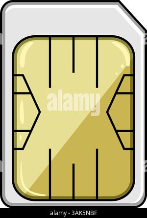 plan sim card cartoon vector illustration Stock Vector Image & Art - Alamy