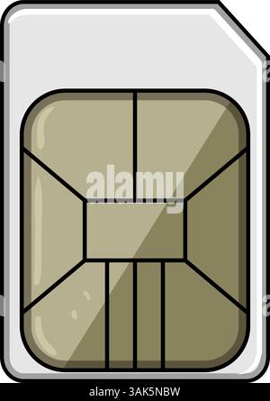 plan sim card cartoon vector illustration Stock Vector Image & Art - Alamy