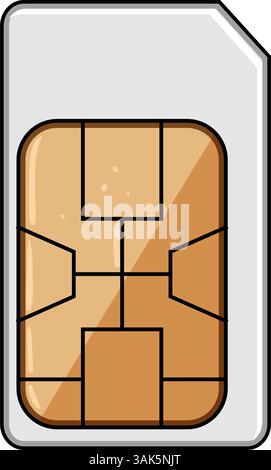 plan sim card cartoon vector illustration Stock Vector Image & Art - Alamy