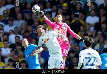 Leeds United goalkeeper Karl Darlow during the Premier League match at ...