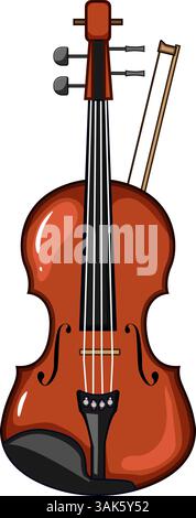 rosin violin cartoon vector illustration Stock Vector Image & Art - Alamy