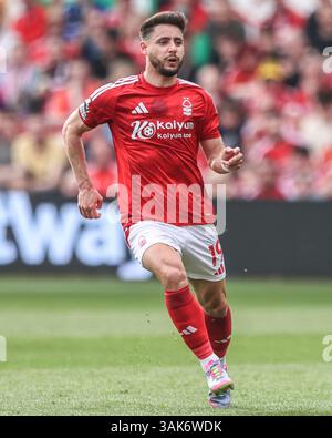Alex Moreno of Nottingham Forest during the Premier League match ...