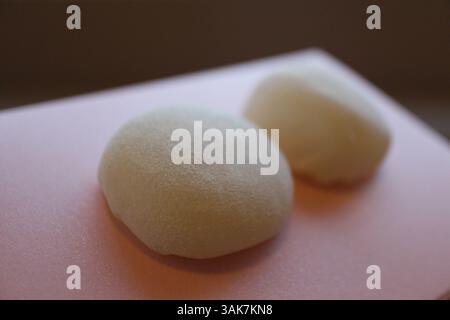 Japanese dessert: kibi dango (millet dumpling) in Okayama, Japan Stock ...