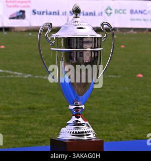 Rovigo, Italy. 12th Apr, 2025. Mirko Belloni ( RTugby Rovigo ) during ...