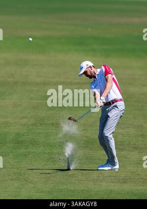March 19, 2017 - Orlando, Florida, USA-Brian Harman chips onto the ...