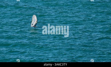 Wing Foiling at Miami Beach Stock Photo - Alamy