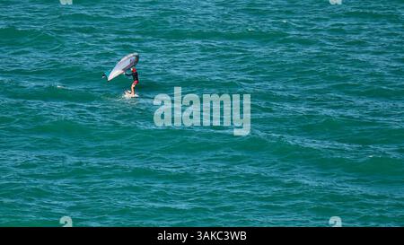 Wing Foiling at Miami Beach Stock Photo - Alamy
