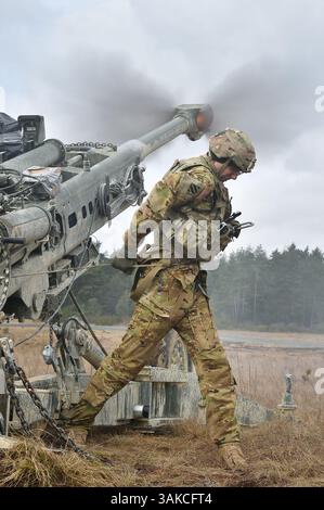 During an Artillery Systems Cooperation Activities (ASCA) exercise at ...
