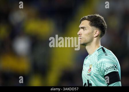 BREDA - Goalkeeper Jari de Busser of Go Ahead Eagles during the Dutch ...