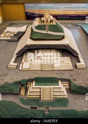 Museum of the Great Pyramid, interior, Cholula, Puebla State, Mexico ...