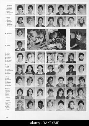 The 1984 yearbook, 'Eighty Four Wizard,' documents Edison High School's ...