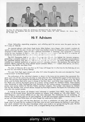 The 1956 'Echowan' yearbook from St. Louis Park High School documents ...