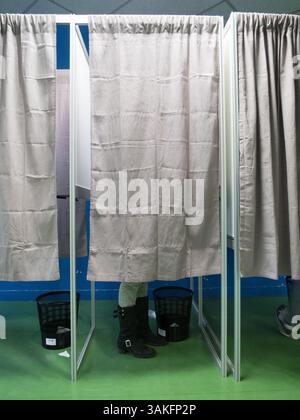 French presidential election. Polling Booth. France Stock Photo - Alamy