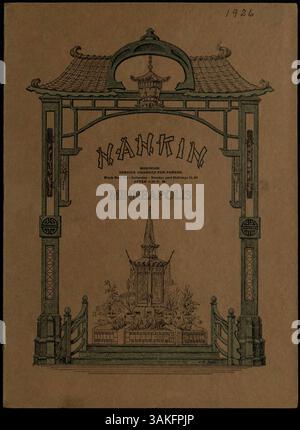 This menu from the Nankin restaurant features Chinese and American ...