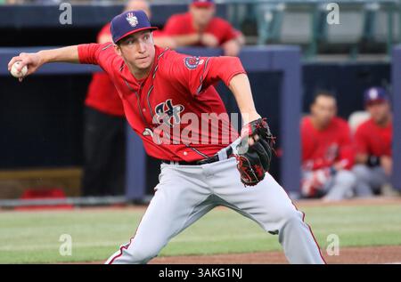 Washington Nationals' Erick Fedde plays during a baseball game against ...