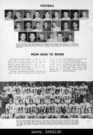 The 1952 Polaris Yearbook from North High School captures the key ...