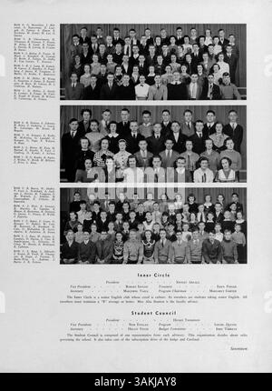 The 1936 Marshall Yearbook, Cardinal, documents the students, teachers ...
