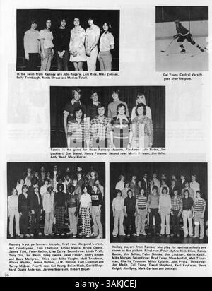 The Ramsey Jr. High Yearbook from 1975 provides a visual record of ...