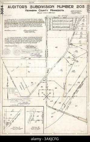 This map shows the layout and details of Auditor's Subdivision No. 78 ...