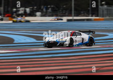 Benjamin RICCI, Paul EVRARD and Gilles MAGNUS driving the (#25) Audi R8 ...