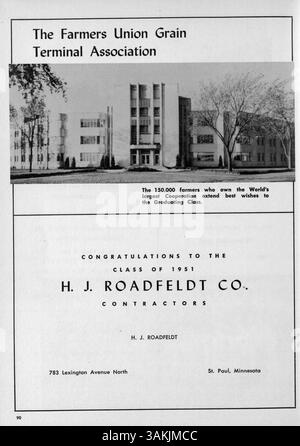 This 1951 yearbook from Minnehaha Academy reflects the school’s ...