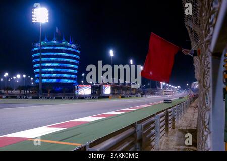 Sakhir, Bahrain. 12th April 2025. Yuki Tsunoda of Oracle Red Bull ...