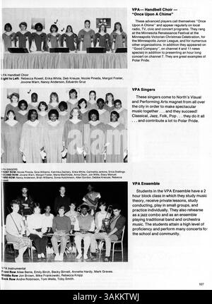 This 1985 North High yearbook documents important school events ...