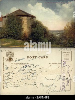 The Old Block House at Fort Snelling in Minnesota is a historical site ...