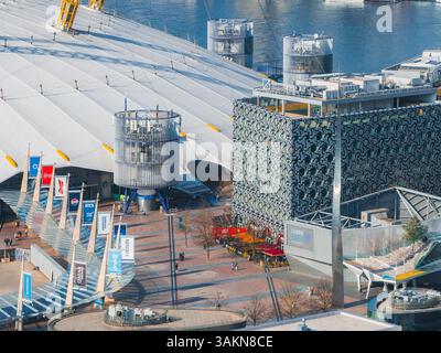 Aerial View of the O2 Arena and Surrounding Urban Landscape in London ...