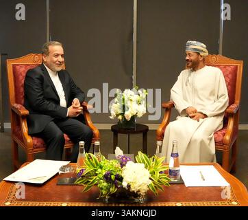 Iranian Foreign Minister Abbas Araghchi stands waiting to meet Russian ...