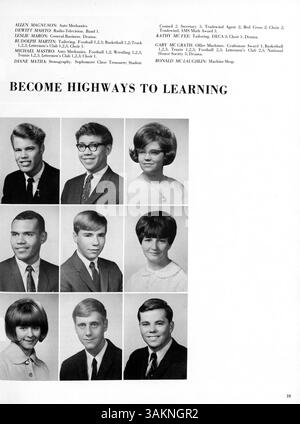 This 1968 vocational yearbook highlights the key moments of the 1967 ...