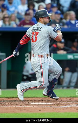 Minnesota Twins first baseman Ty France (13) gets an out on Baltimore ...